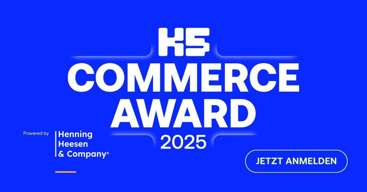 Die Bewerbungsphase für den K5 COMMERCE AWARD 2025 läuft! - K5